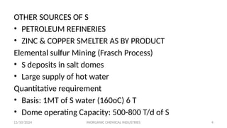 LECTURE 15-19 IIA SULFUR AND SULFURIC ACID.pptx