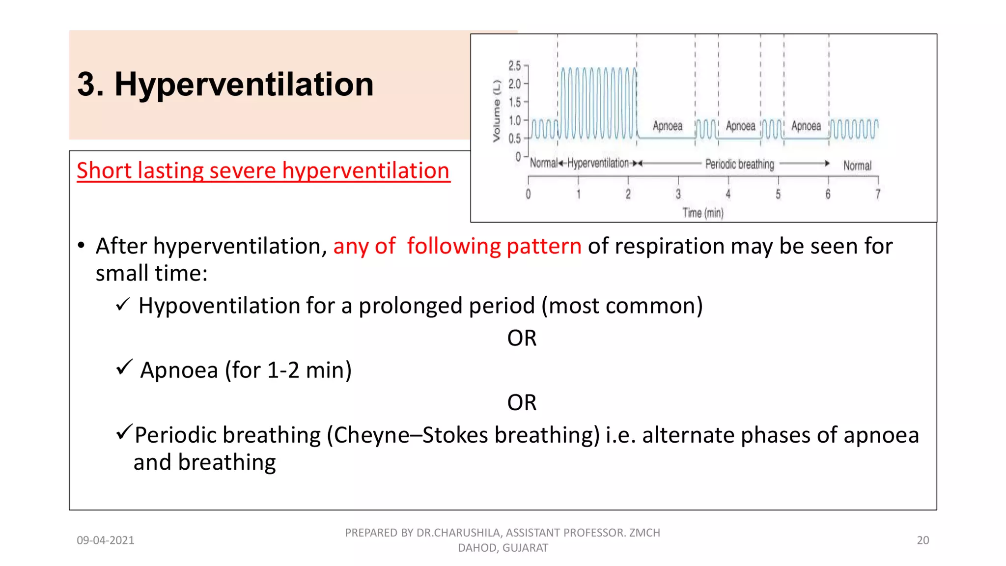 Respiratory patterns and its abnormality | PDF