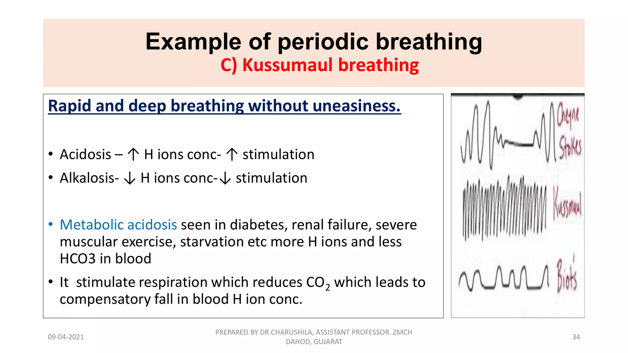 Respiratory patterns and its abnormality | PDF
