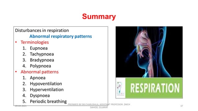 Respiratory patterns and its abnormality | PDF