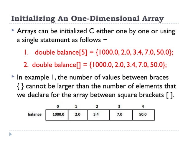 Lecture 15 - Array | PPT Lecture 15 - Array | PPT