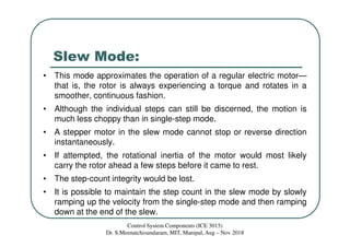 Lecture 15 characteristics of stepper motors | PDF