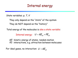 Lecture 15 first law of thermodynamics | PPT