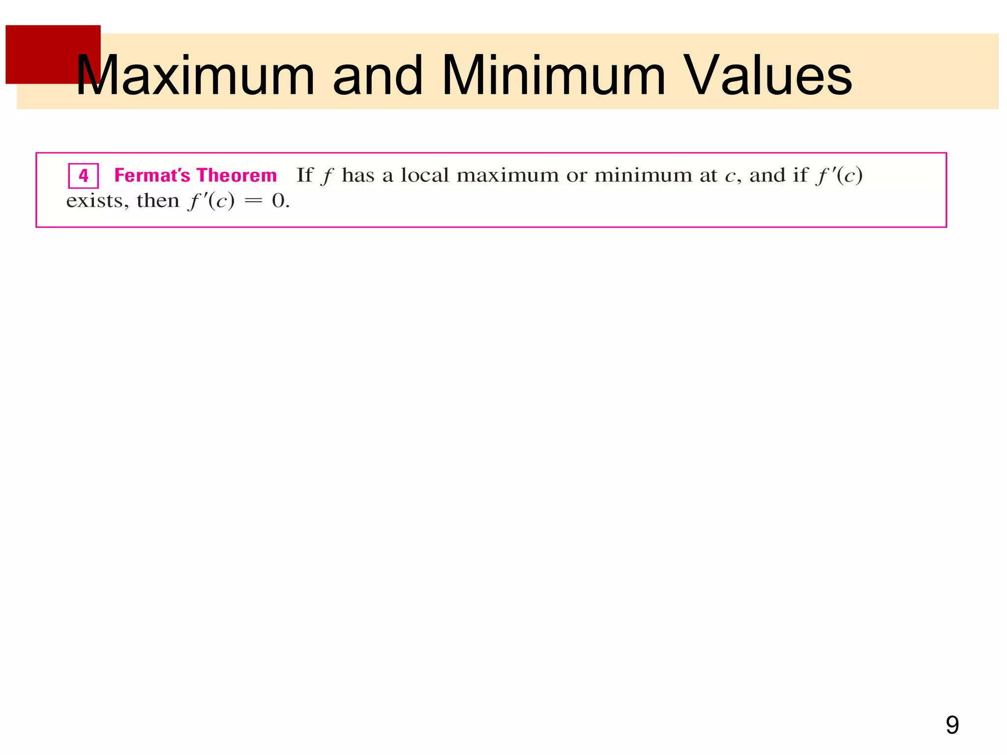 Lecture 15 max min - section 4.2 | PPT