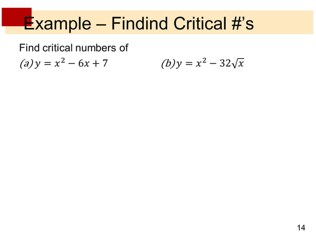 Lecture 15 max min - section 4.2 | PPT