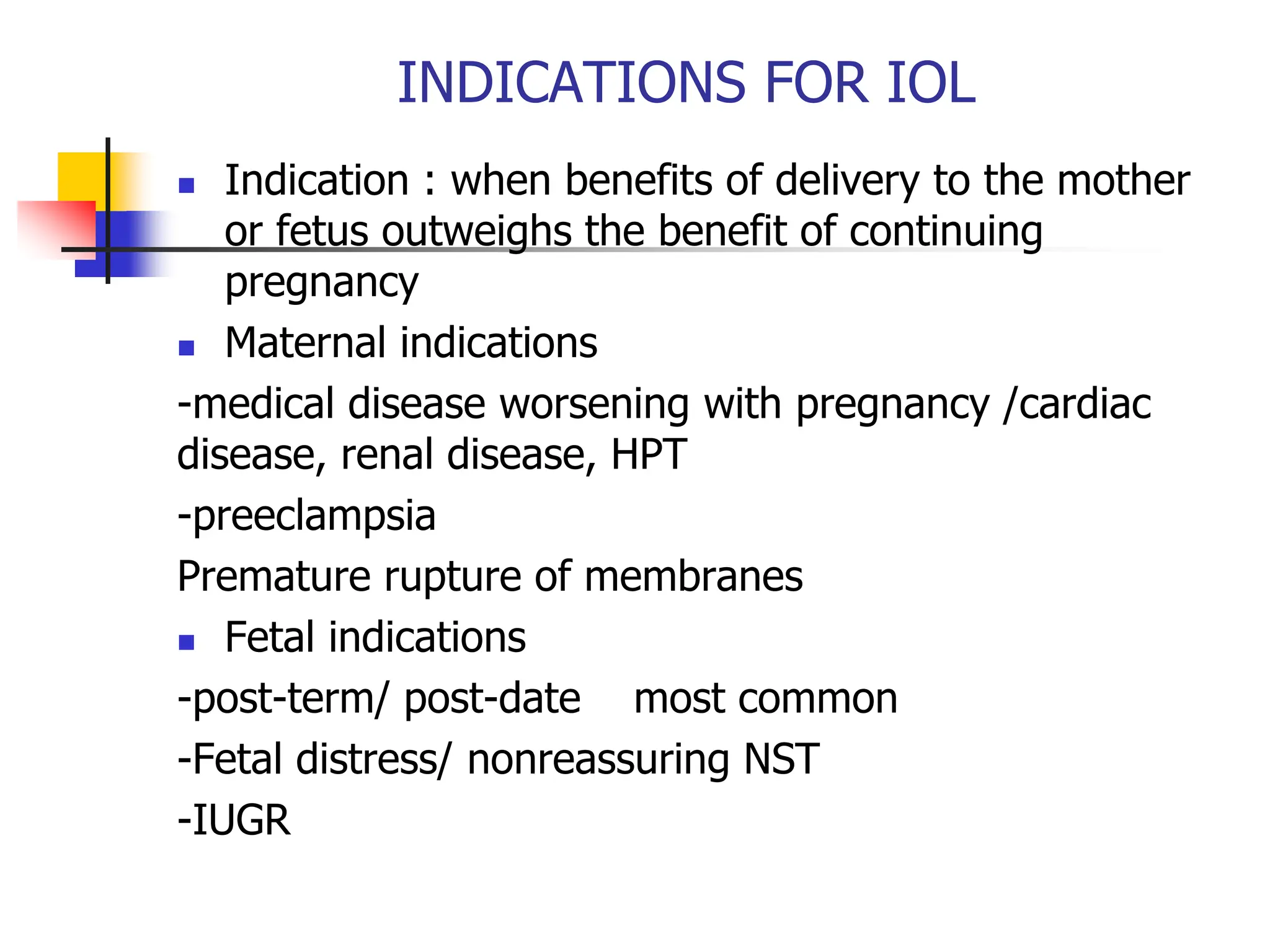 Lecture 15 - POST DATE PREGNANCY & IOL.ppt