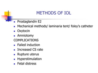 Lecture 15 - POST DATE PREGNANCY & IOL.ppt