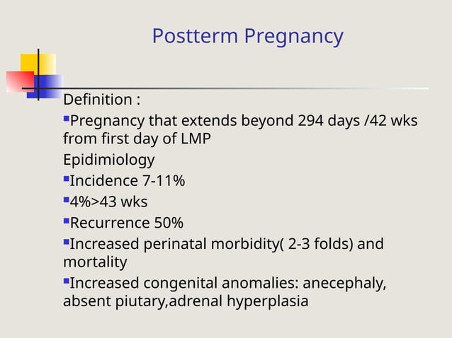 Lecture 15 - POST DATE PREGNANCY & IOL.pptx