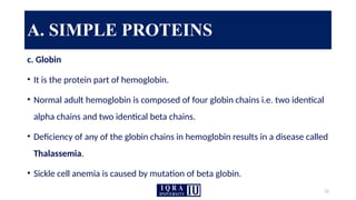 Protein and its types classification and uses | PPTX