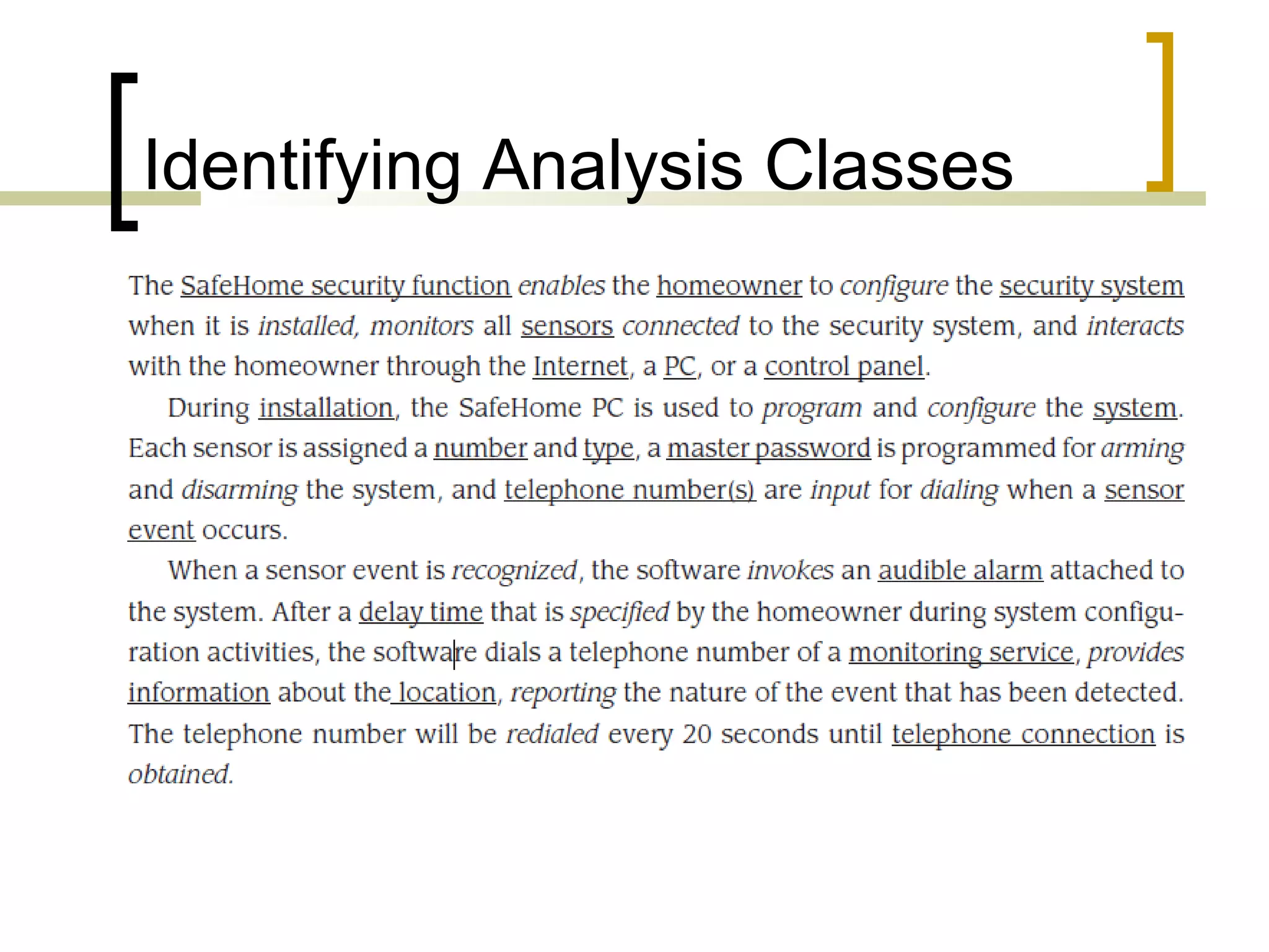 Lecture 15 Requirements Modeling Scenario Information And Analysis Classes 2 Ppt