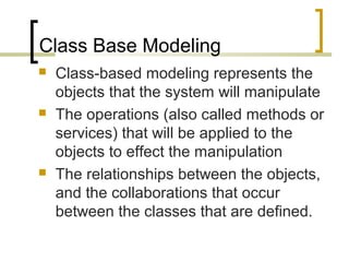 Lecture 15 requirements modeling - scenario, information and analysis classes (2) | PPT