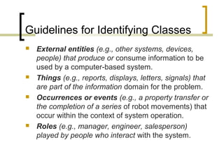 Lecture 15 requirements modeling - scenario, information and analysis ...