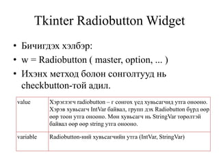 Lecture 15 tkinter | PPT