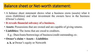 Lecture 15 a Balance Sheet Analysis | PPT