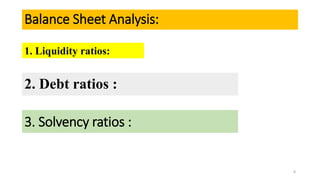 Lecture 15 a Balance Sheet Analysis | PPTX