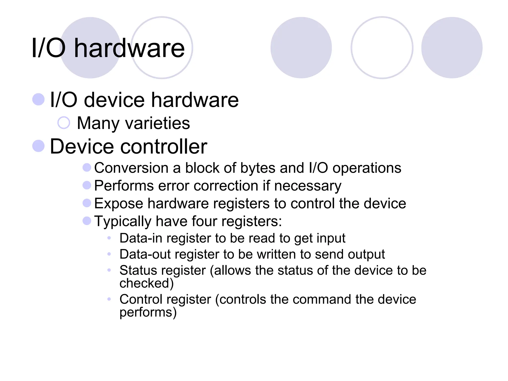 Lecture Notes For Device Management In Operating Systems Ppt