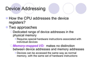 Lecture Notes for Device management in Operating Systems | PPT