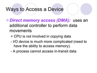 Lecture Notes for Device management in Operating Systems | PPT