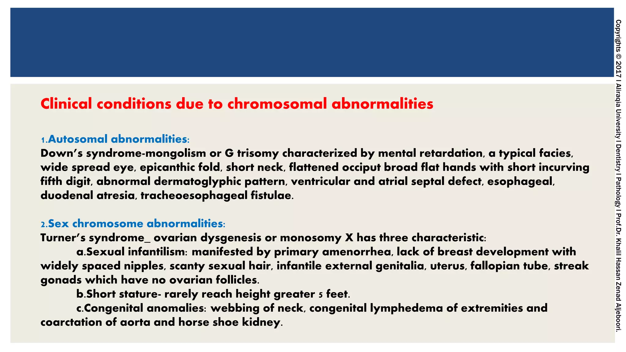 Lecture 15 genetic diseases | PPTX