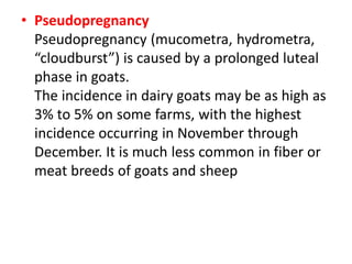 Lecture 15 infertility in sheep and goats | PDF