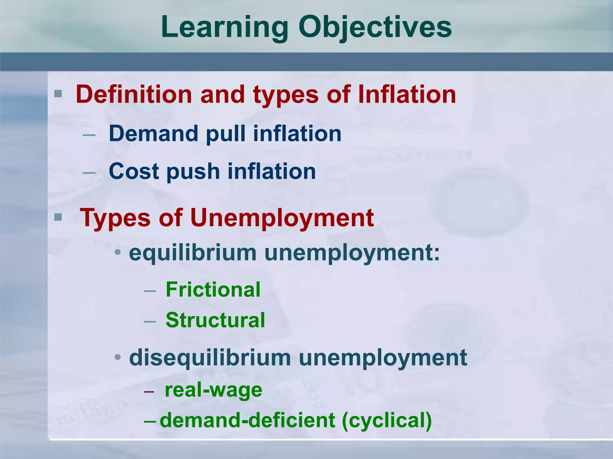 Lecture 15 (Inflation & Unemployment).ppt