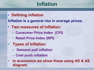 Lecture 15 (Inflation & Unemployment).ppt | Currencies | Economy