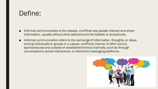 Lecture 15 Informal Communication( final 6).pdf | Technology & Computing