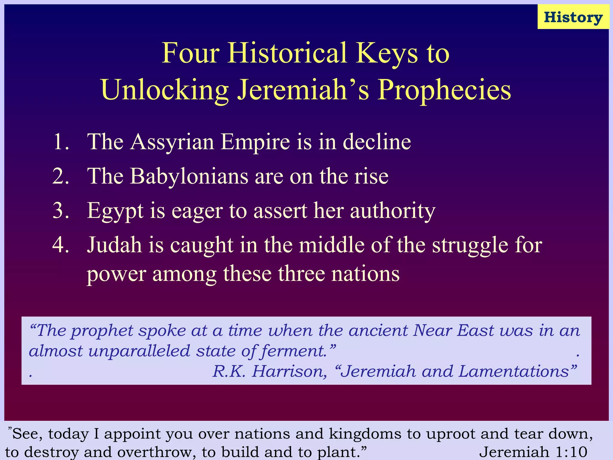 Lecture 15; Jeremiah and Lamentations | PPT