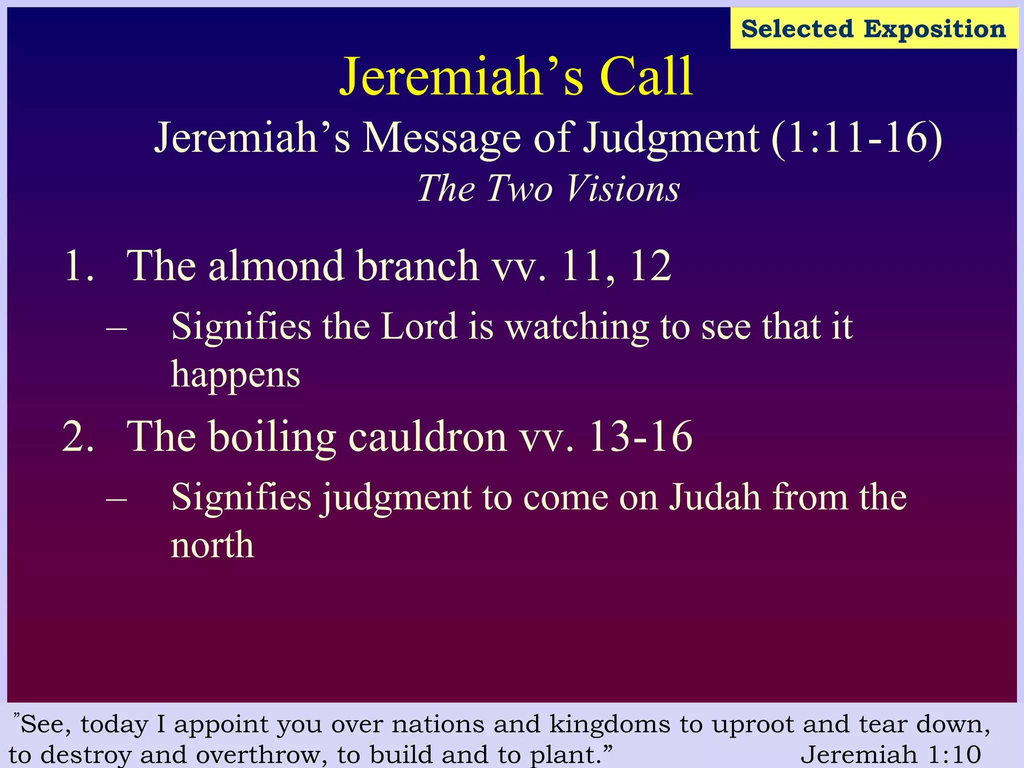 Lecture 15; Jeremiah and Lamentations | PPT
