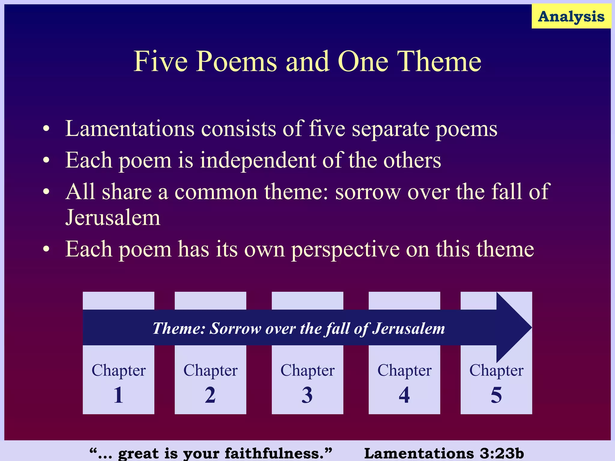 Lecture 15; Jeremiah and Lamentations | PPT