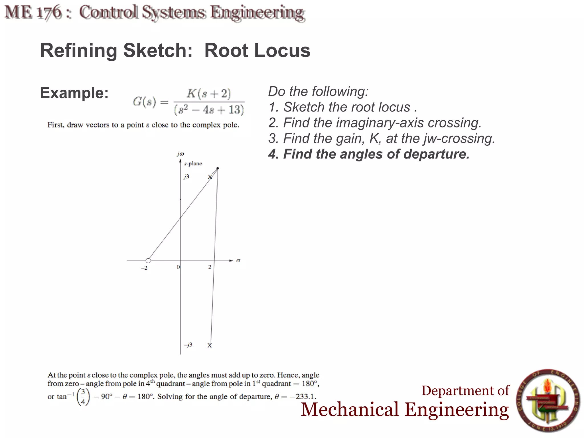Lecture 15 ME 176 7 Root Locus Technique | PDF