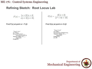 Lecture 15 ME 176 7 Root Locus Technique | PDF
