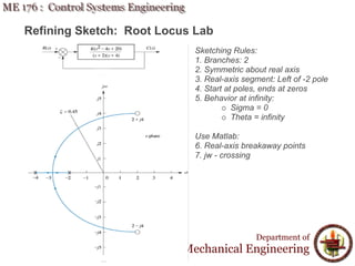 Lecture 15 ME 176 7 Root Locus Technique | PDF
