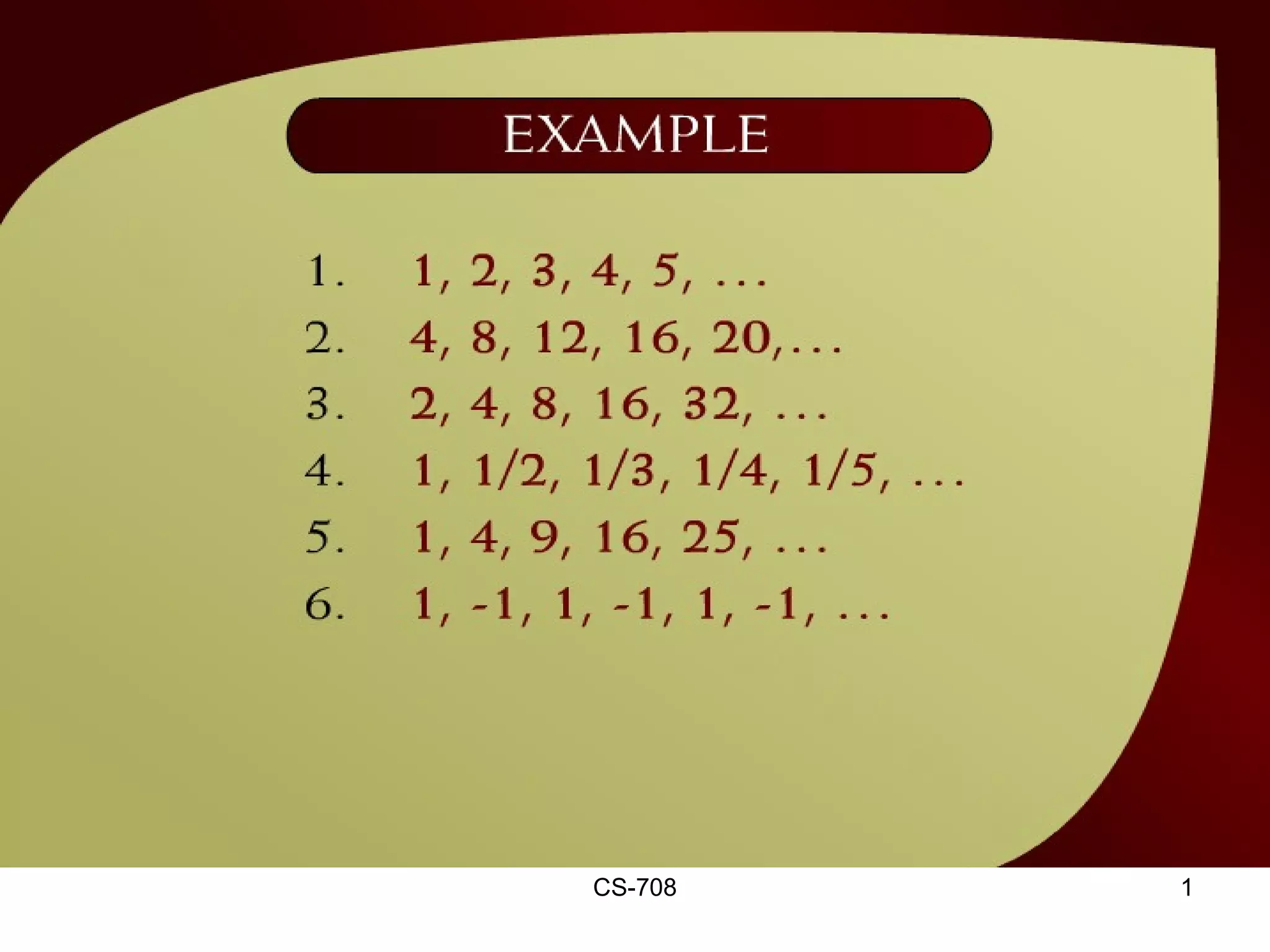 Lecture 15 sequences | PPT