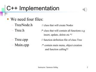 Lecture 15 Tree Implementation topic.pdf