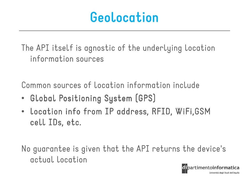 Geolocation and Mapping