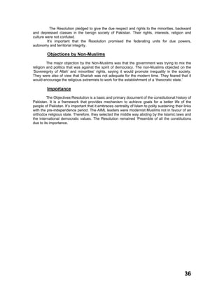 PAK301- Pakistan Studies- Lecture 16 | PDF