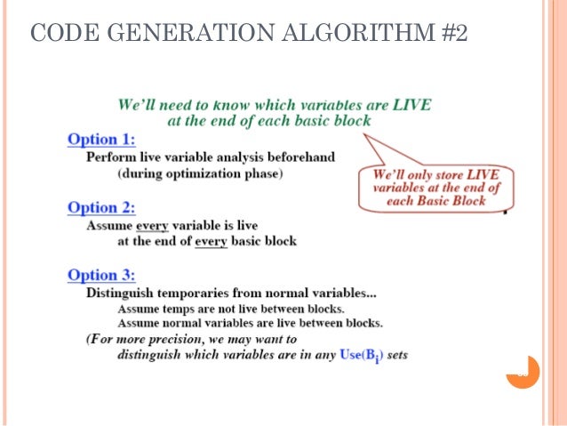 Lecture 16 17 code-generation