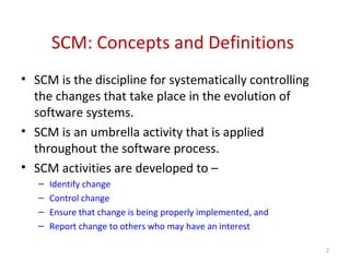 Software Engineering (Software Configuration Management) | PPT