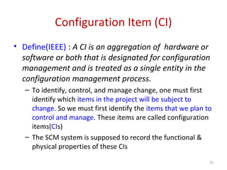 Software Engineering (Software Configuration Management) | PPT