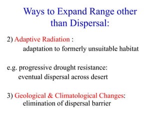 lecture16materialpptbiogeography biologi | PPT