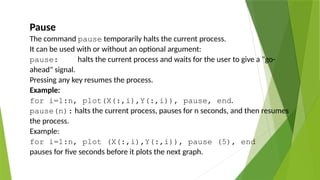 Loops Branches and control flow in MATLAB | PPTX
