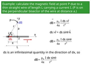 BIOT SAVART LAW ELECTROMAGNETIC FIELD THEORY.ppt