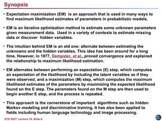 lecture_16 Expectation – Maximization pptx | PPT