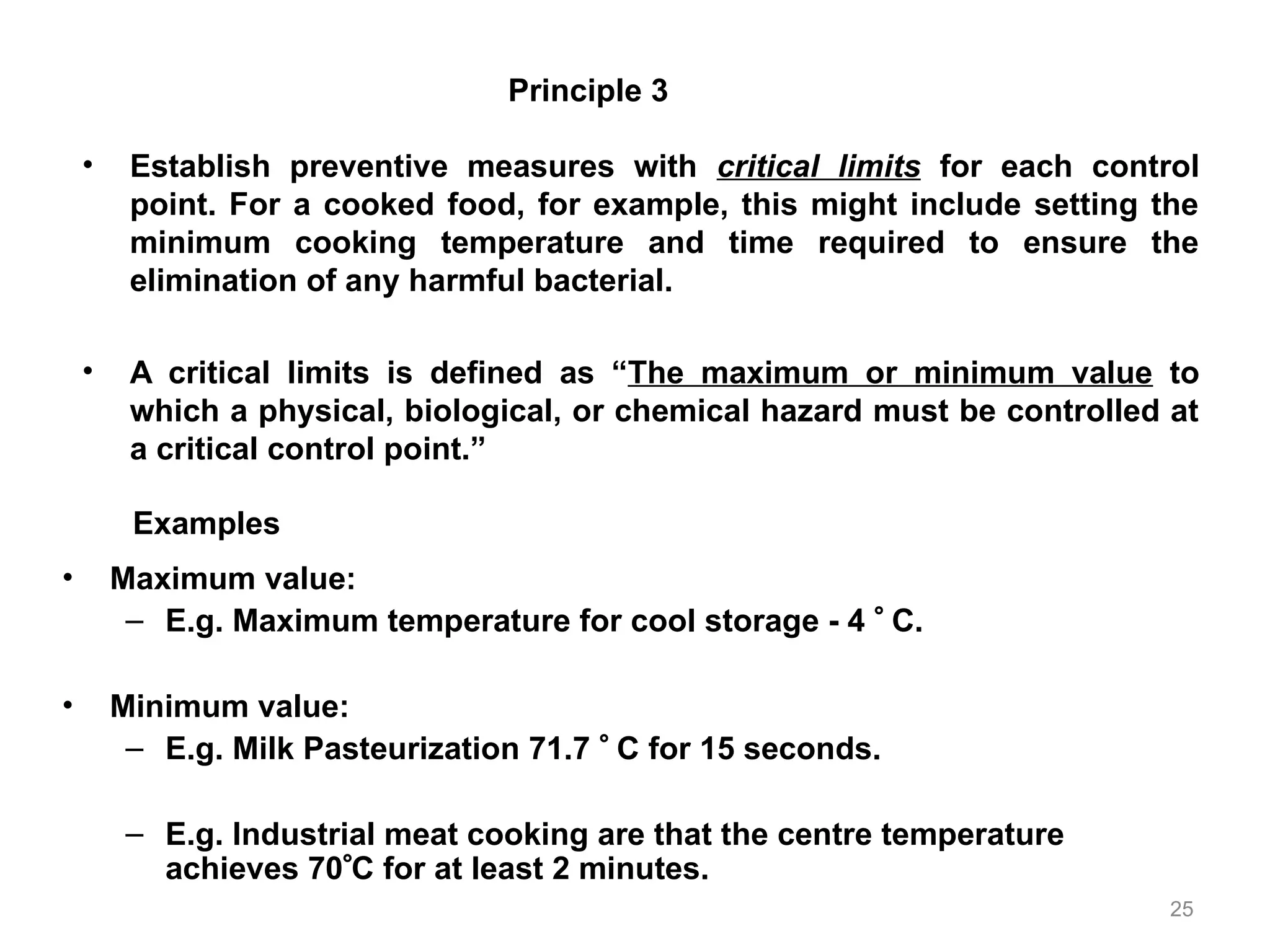 food standards - HACCP concepts and principles | PPT