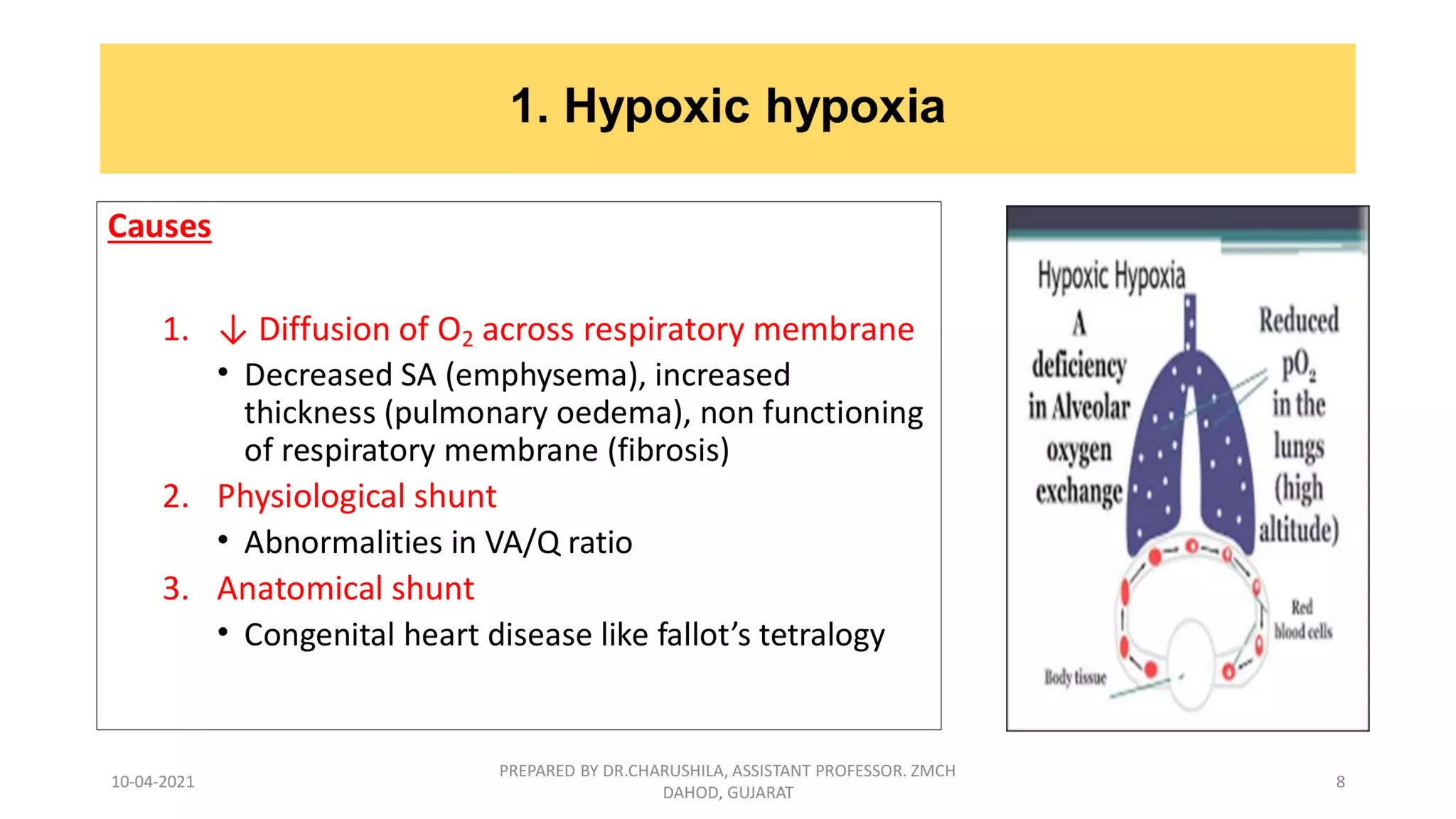 HYPOXIA: Applied aspect of respiratory sysstem | PDF