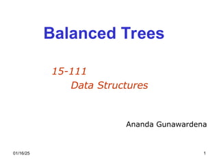 Lecture no 16 data structure Balanced Trees.ppt