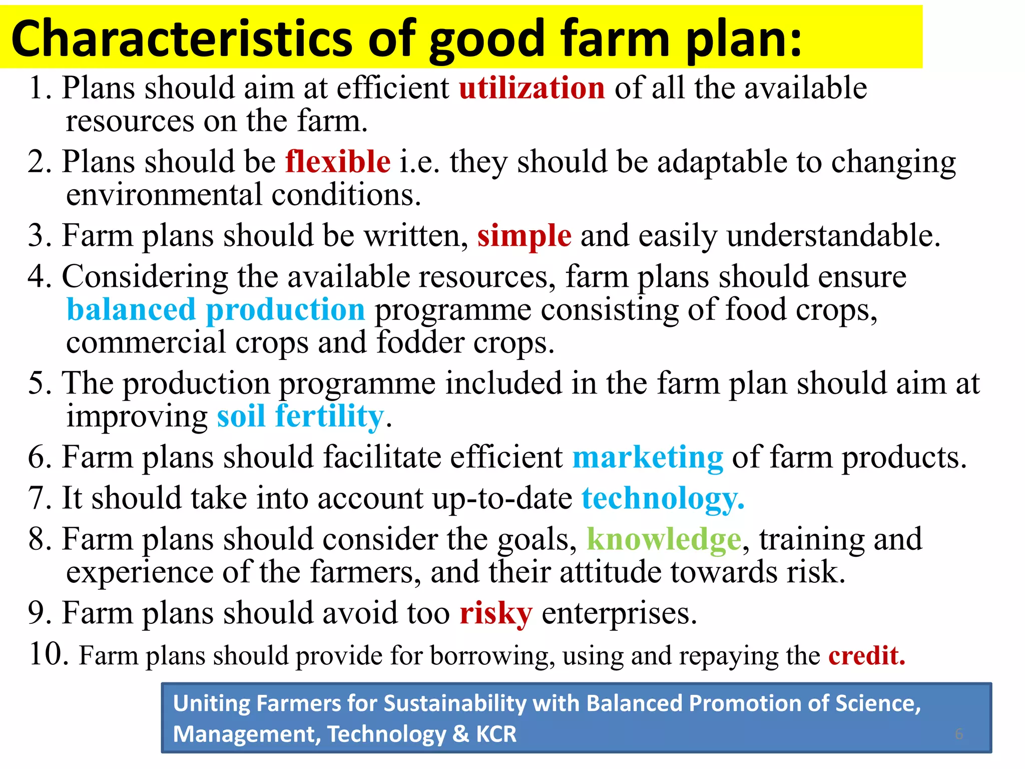 Lecture 16 Farm Planning | PPT