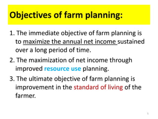 Lecture 16 Farm Planning | PPT