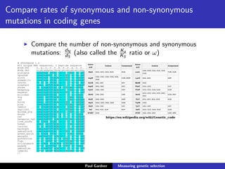 BIOL335: Genetic selection | PDF